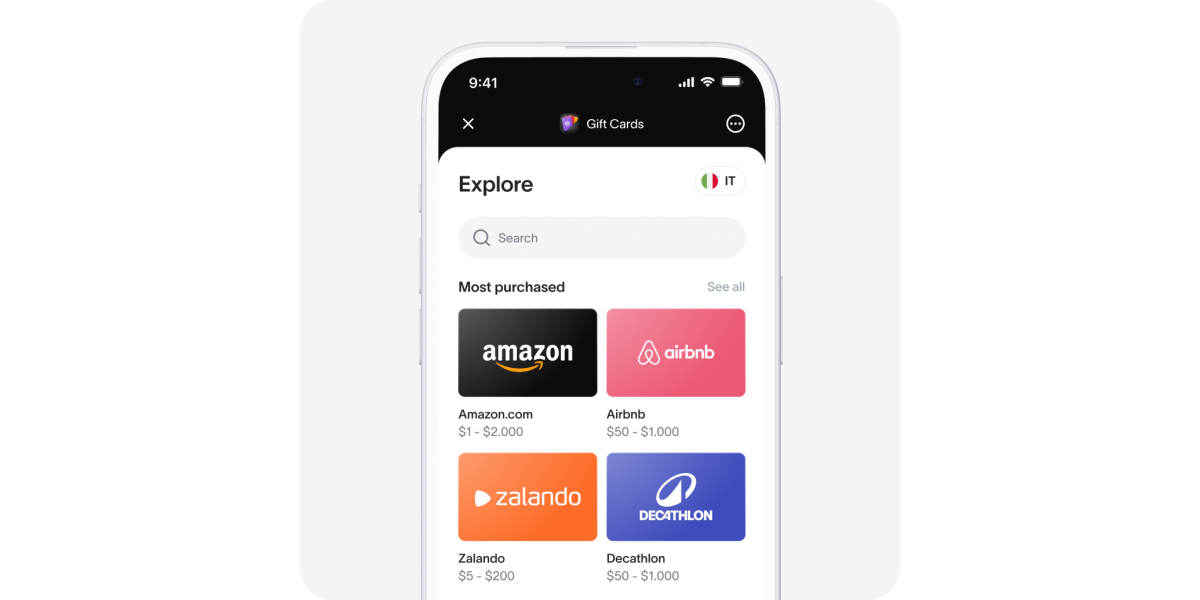 Gift Cards - Instant gift cards, ready to use