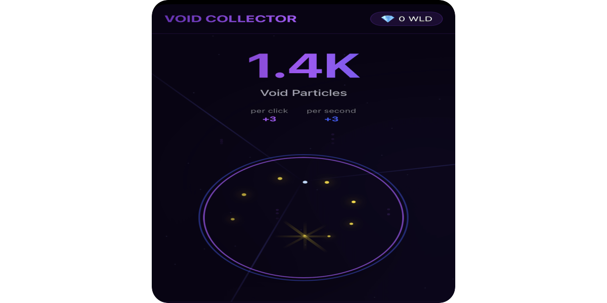 Void Collector - Collect particles, upgrade, earn WLD